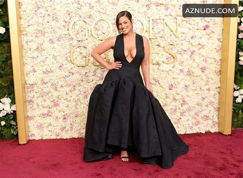 Ashley Graham Sexy Flaunts Her Hot Boobs At The Nd Annual Golden Globe Awards In Beverly Hills
