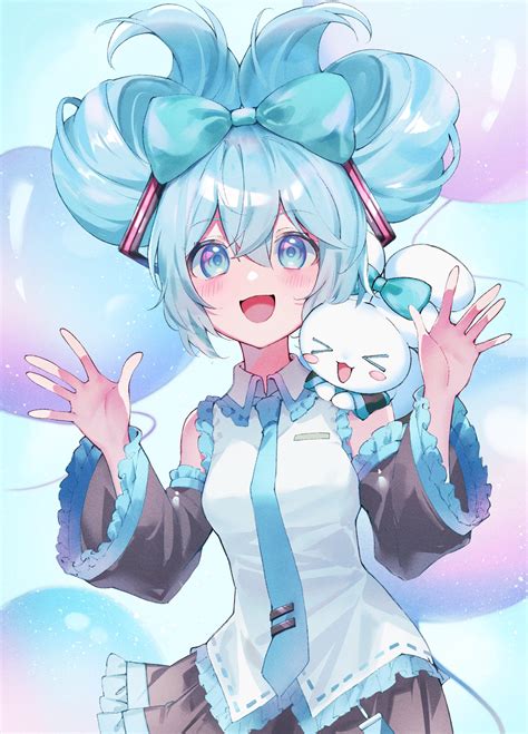 Hatsune Miku Cinnamoroll And Cinnamiku Vocaloid And 1 More Drawn By Murumuru Pixiv51689952