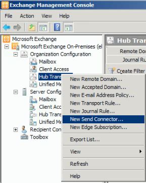 How To Create A Send Connector In Exchange Server 2010 ElMajdal Net