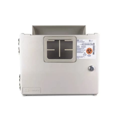 85165H 5 QT Sharps Wall Enclosure Trilogy MedWaste