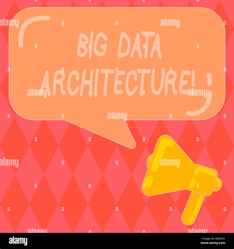 Handwriting Text Writing Big Data Architecture Concept Meaning Designed To Handle The Analysis