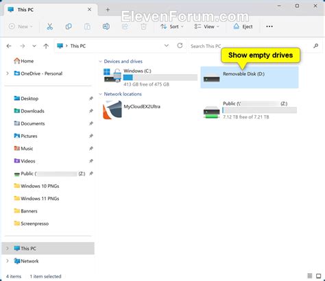Turn On Or Off Hide Empty Drives In Windows Windows Forum
