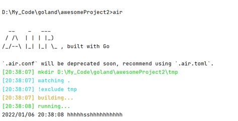 使用air热加载go程序windows下的配置windows Go Air Csdn博客 使用air热加载go程序windows下的配置windows Go Air Csdn博客