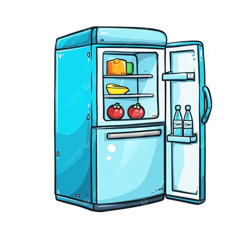 Refrigerator Vector Illustration In Cartoon Style Cartoon Clipart