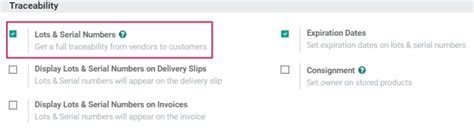 use serial numbers to track products — odoo 17 0 documentation