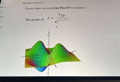 Solved Every Time We Run Calcplot3d It Displays The Graph Of