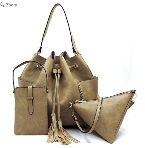 Taupe Hobo Pc Tote Set