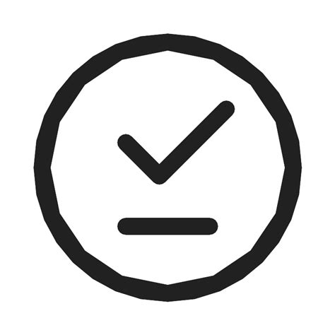 Checkmark Underline Circle Vector SVG Icon SVG Repo