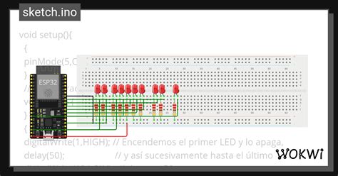 Luces Del Auto Fantastico Wokwi ESP32 STM32 Arduino Simulator