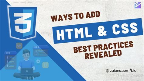 3 Ways To Add CSS To HTML Best Practices Revealed Zaions