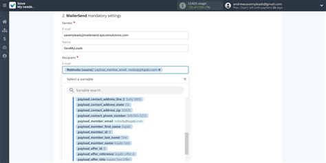 How To Connect Webhooks With MailerSend Send Email SaveMyLeads