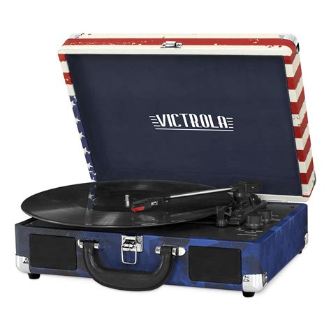 Victrola Vsc 550bt Usa Bluetooth Suitcase Record Player With 3 Speed