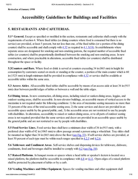 Adaag Restaurant And Cafeteria Accessibility Guidelines Adaag Restaurant And Cafeteria Accessibility Guidelines