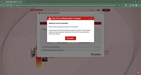 Don T Fall For The McAfee Your PC Is Infected Pop Up Scam