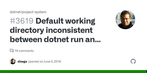 Default Working Directory Inconsistent Between Dotnet Run And Visual