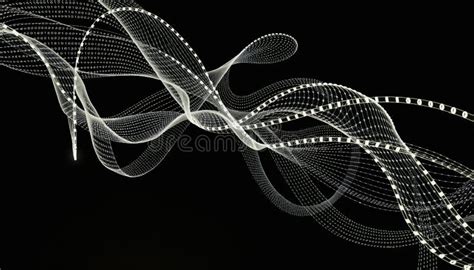Digital Binary Flow Wave Stock Image Image Of Science 355862931