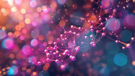 Big Data Network Connecting Nodes In A Futuristic Cyberspace Stock Image Image Of Connection