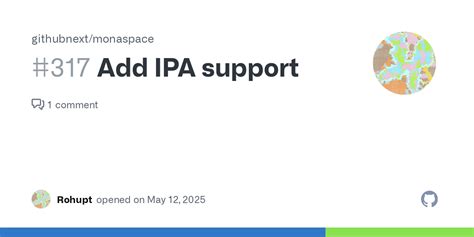Add Ipa Support · Issue 317 · Githubnextmonaspace · Github