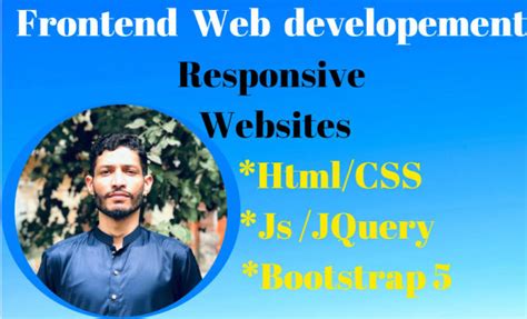 Do Frontend Web Development In Html Css Javascript Bootstrap By Muzammil Fiverr