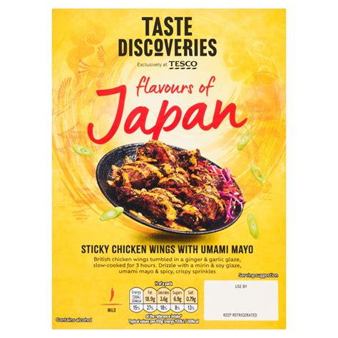 Tesco Taste Discoveries Flavours Of Japan Sticky Chicken Wings With Umami Mayo 355g Tesco
