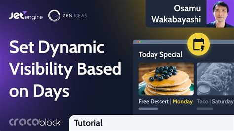 How To Set Dynamic Visibility Based On The Days Of The Week Jetengine