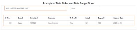 Ngx Bootstrap DateRange Picker And Date Picker