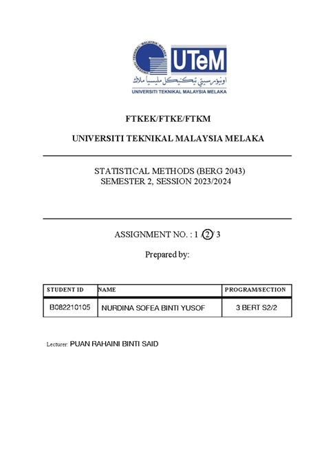 Cover Page Assignment 2 Sem2 2023 24 1 4 Programming Fundamental Ftkekftkeftkm