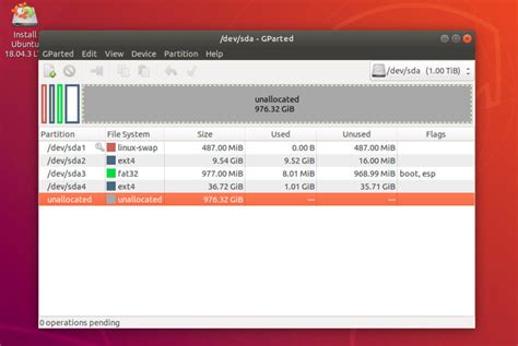partitioning expand the size of partition with unallocated space