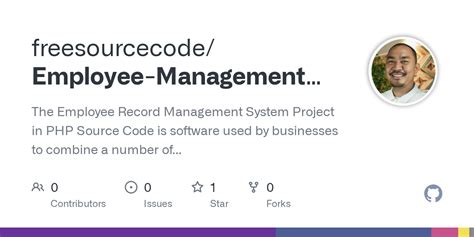 Github Freesourcecodeemployee Management System Project In Php The
