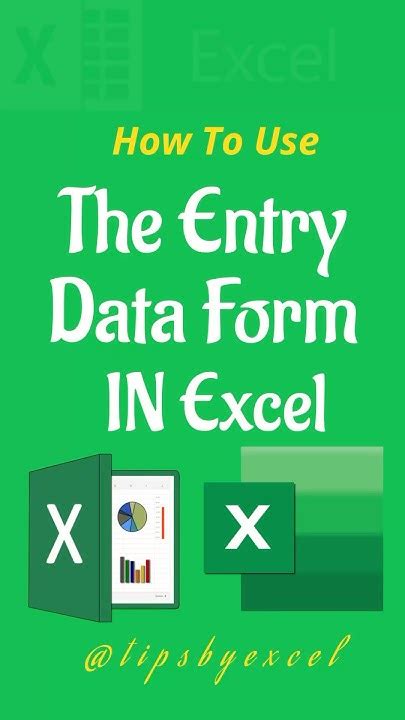 how to use the entry data form in excel excel exceltips exceltricks