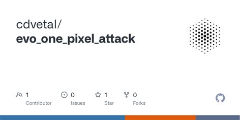 Github Cdvetalevoonepixelattack