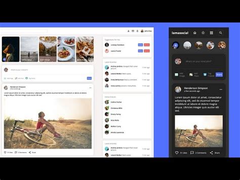 Free Video React Social Media App Design Dark Light Mode And