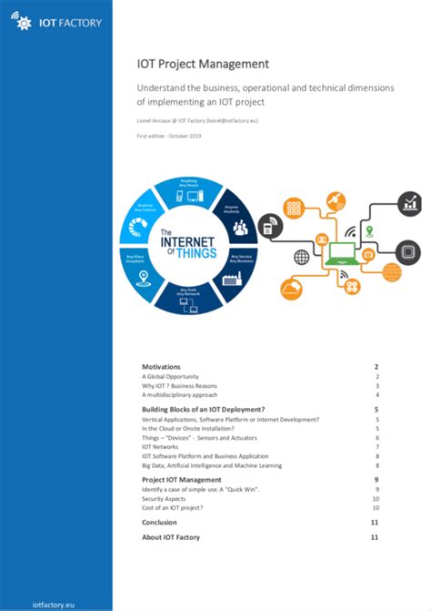 free report iot project management iot factory