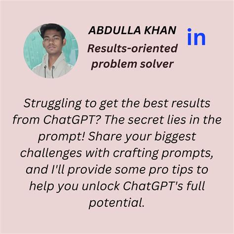 Abdulla Khan On Linkedin Unleash The Power Of Chatgpt Pro Tips For
