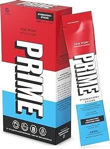 Prime Hydration Drink Mix Sticks Ice Pop 6 Sticks X 97g