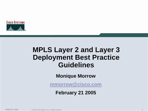 PDF MPLS Layer And Layer Deployment Best Practice Guidelines PDF FileMPLS Layer And