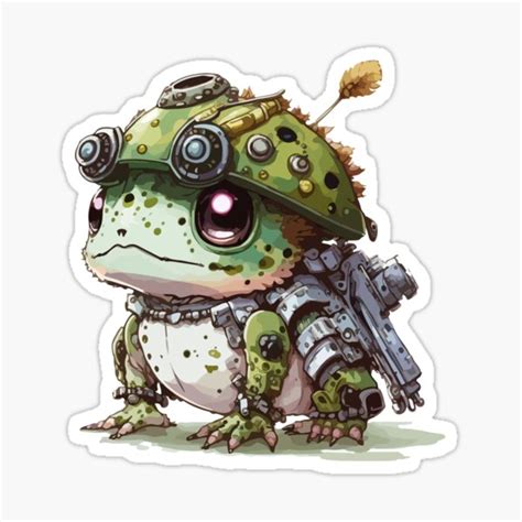 Cute Robot Toad Sticker For Sale By Ai Invention Redbubble