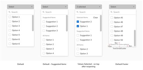 Multi Select Behavior Of Dropdown For Options More Than The Threshold