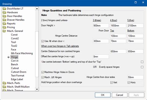 Machining Hinge Page
