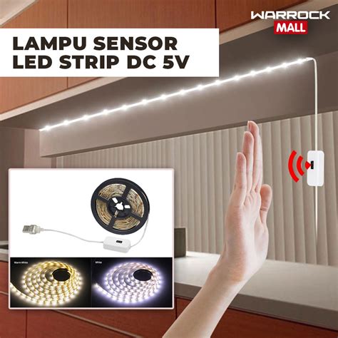 Jual Lampu Led Strip Usb Dc V Hand Sensor Tangan Tanpa Sentuh Untuk Dekorasi Lemari Kabinet