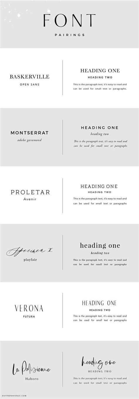 Font Pairings And How To Use Them In Your Brand Artofit
