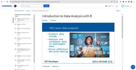 Review Of Coursera S IBM Data Analytics With Excel And R Professional