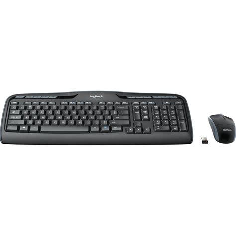 Logitech Mk320 Wireless Keyboard Mouse Combo 2 4 Ghz Frequency 30 Ft Wireless Range Black