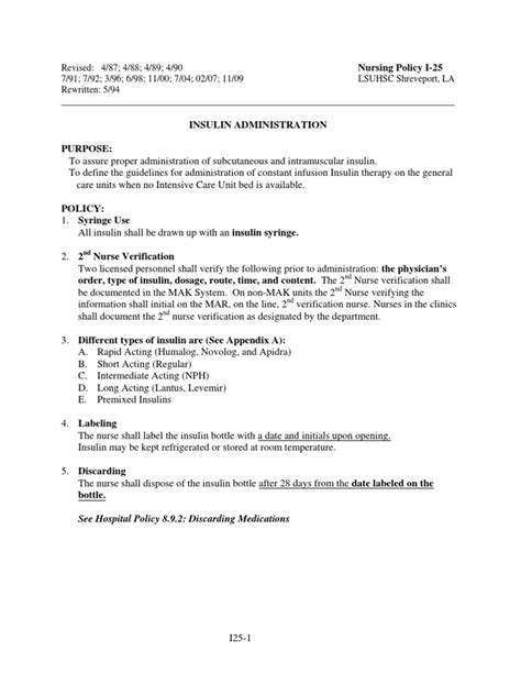 Insulin Administration Injection Medicine Intravenous Therapy