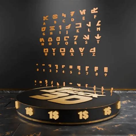 🟠 Star Wars Aurebesh Alphabet Numbers And Symbols・ Stl File For 3d Printing・cults