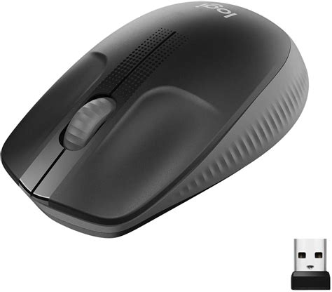 Köp Logitech M Full size Wireless Mouse Charcoal