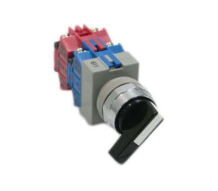 ASW33L22 Idec 3 Position Spring Return Selector Switch 2NO 2NC 22mm Cutout Diameter RS