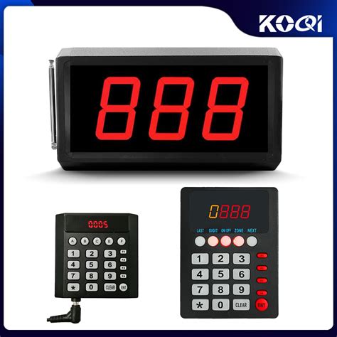 Wireless Queue Number System Aloud Calling System 3 Digit Calling