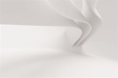 추상 흰색 아키텍처 배경 3d 렌더링 현대 기하학적 배경 화면 미래형 기술 설계 0명에 대한 스톡 사진 및 기타 이미지 0명 건축 곡선 Istock