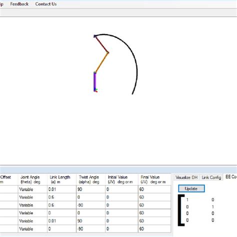 forward kinematics module in roboanalyzer for 6r manipulator download